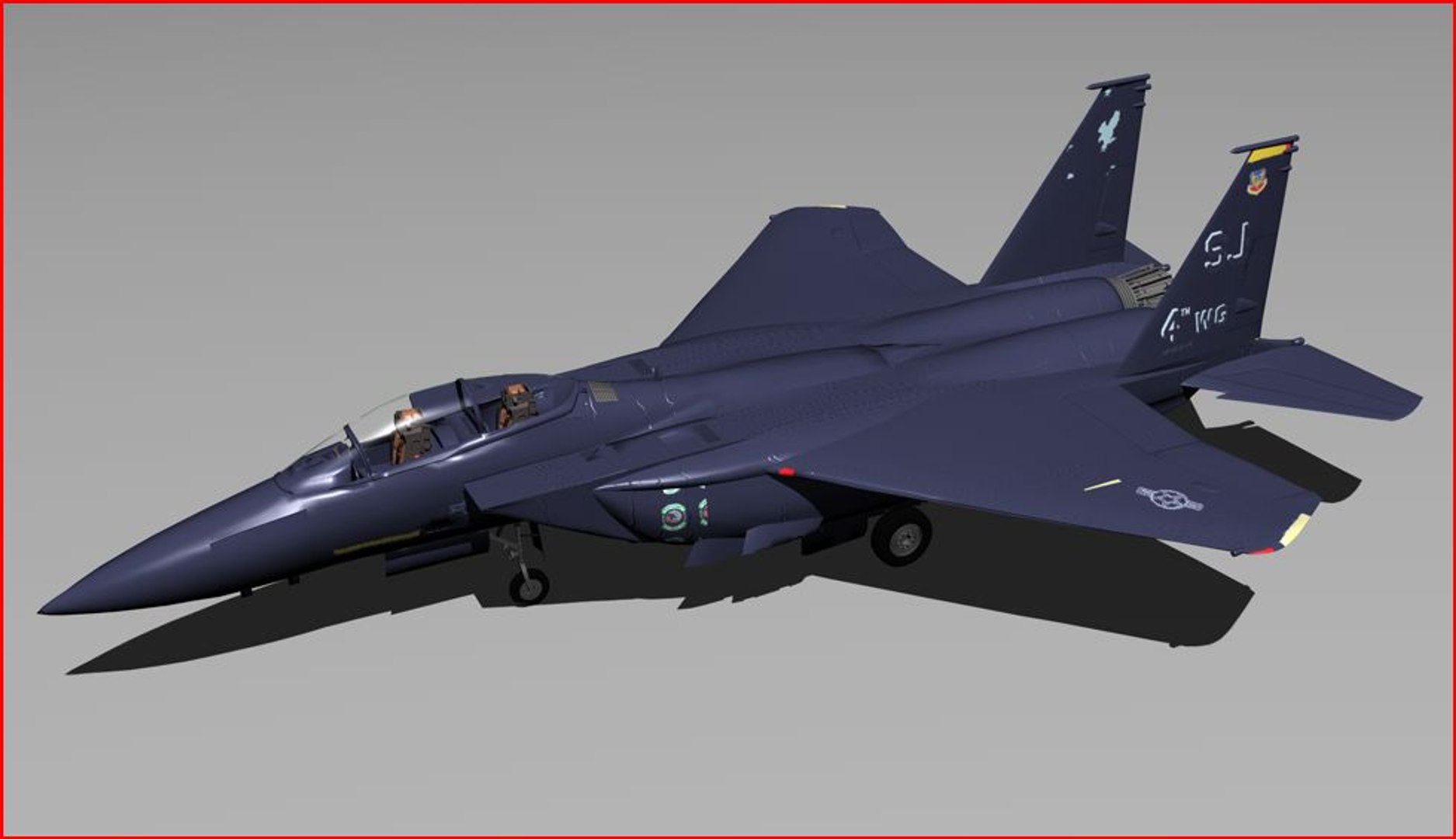 3d Model F-15 Fighter