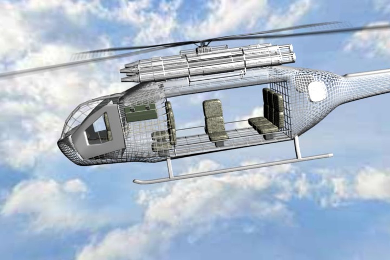 Helicopter 3d Model