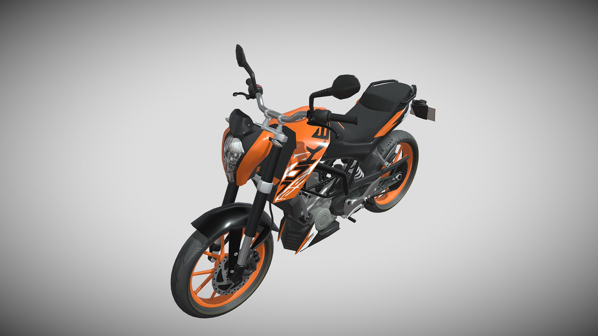 3D motorcycle KTM Duke 125 - TurboSquid 2040859