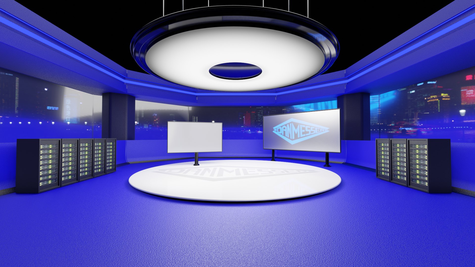 3D Blue Studio Set Model - TurboSquid 1914562
