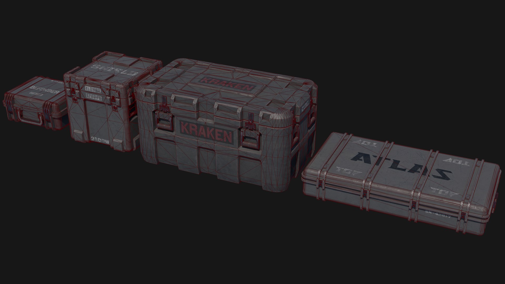 Military Cases Prop Pack 3D Model - TurboSquid 2283782