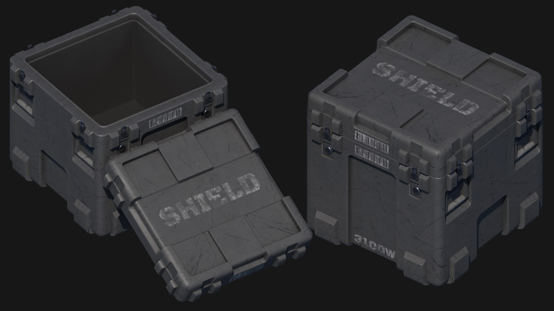 Military Cases Prop Pack 3D Model - TurboSquid 2283782