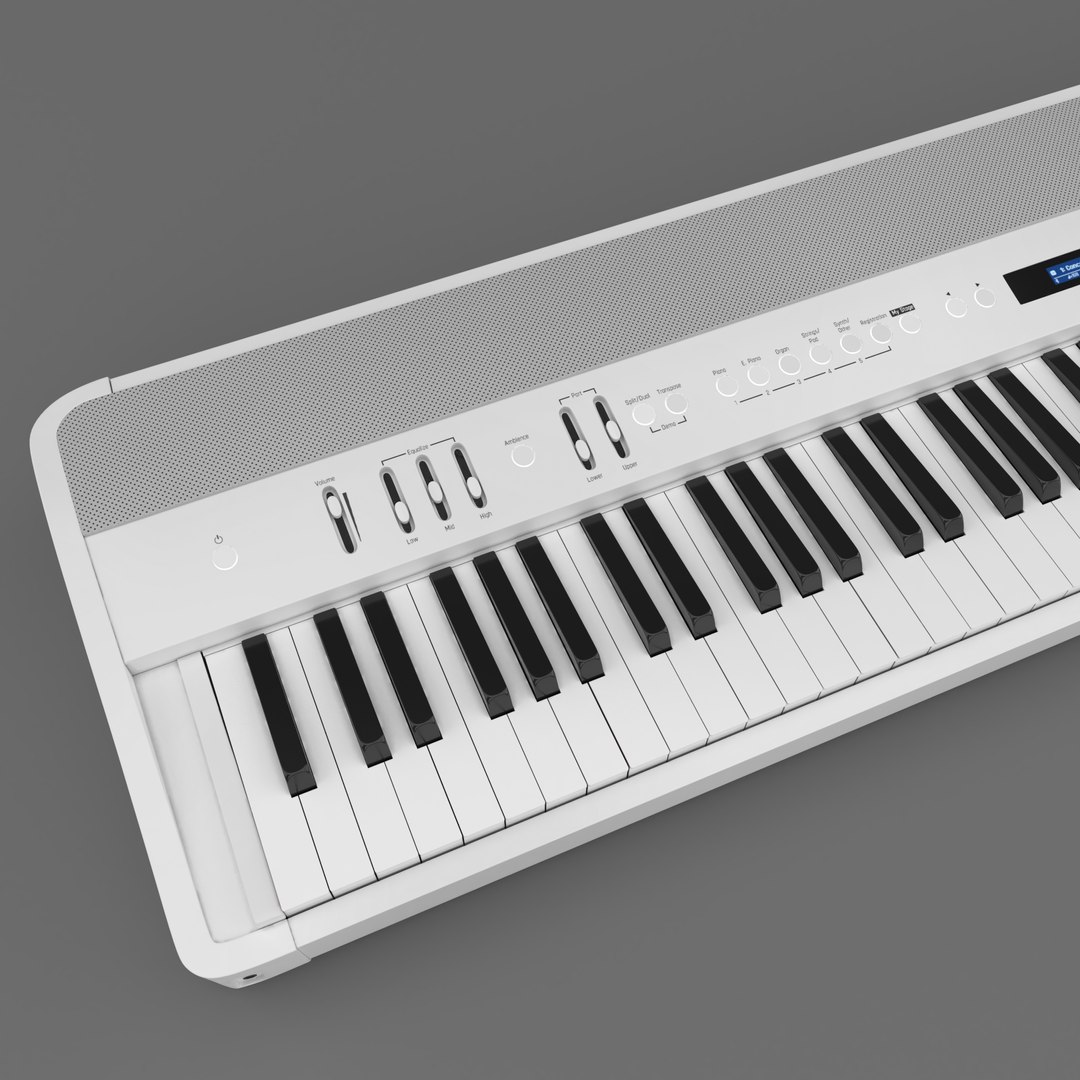 3D Roland Musical Set White Model - TurboSquid 2012918
