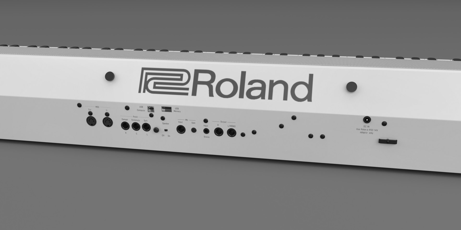 3D Roland Musical Set White Model - TurboSquid 2012918