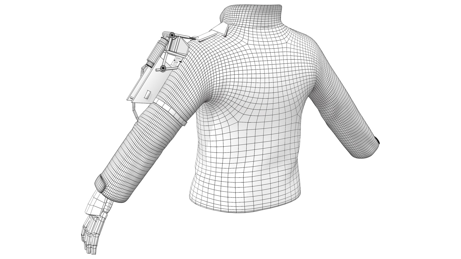 Male Orange Cyberpunk Jacket Coat 3D Model - TurboSquid 2073337