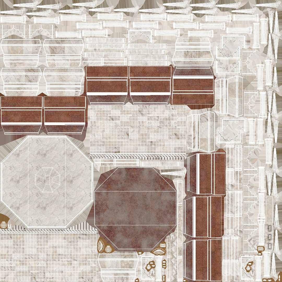 3D Indo-Islamic Dome Kiosk Model - TurboSquid 2438320