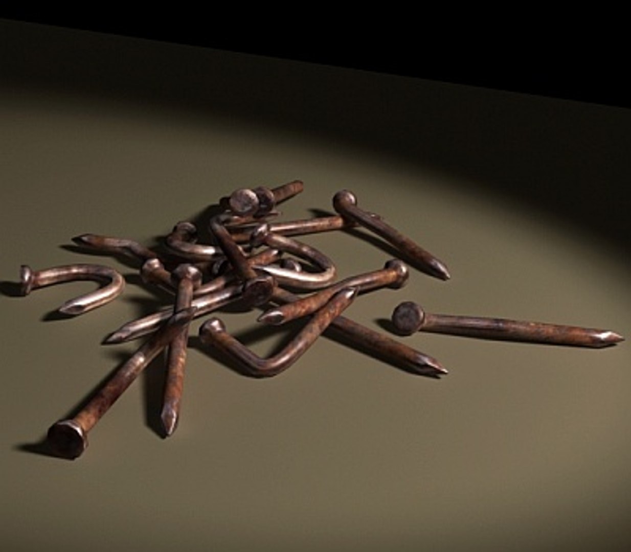 Rusty Nails Rust 3d Model