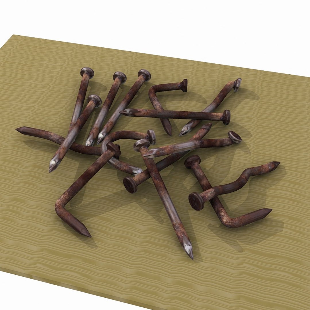 Rusty Nails Rust 3d Model