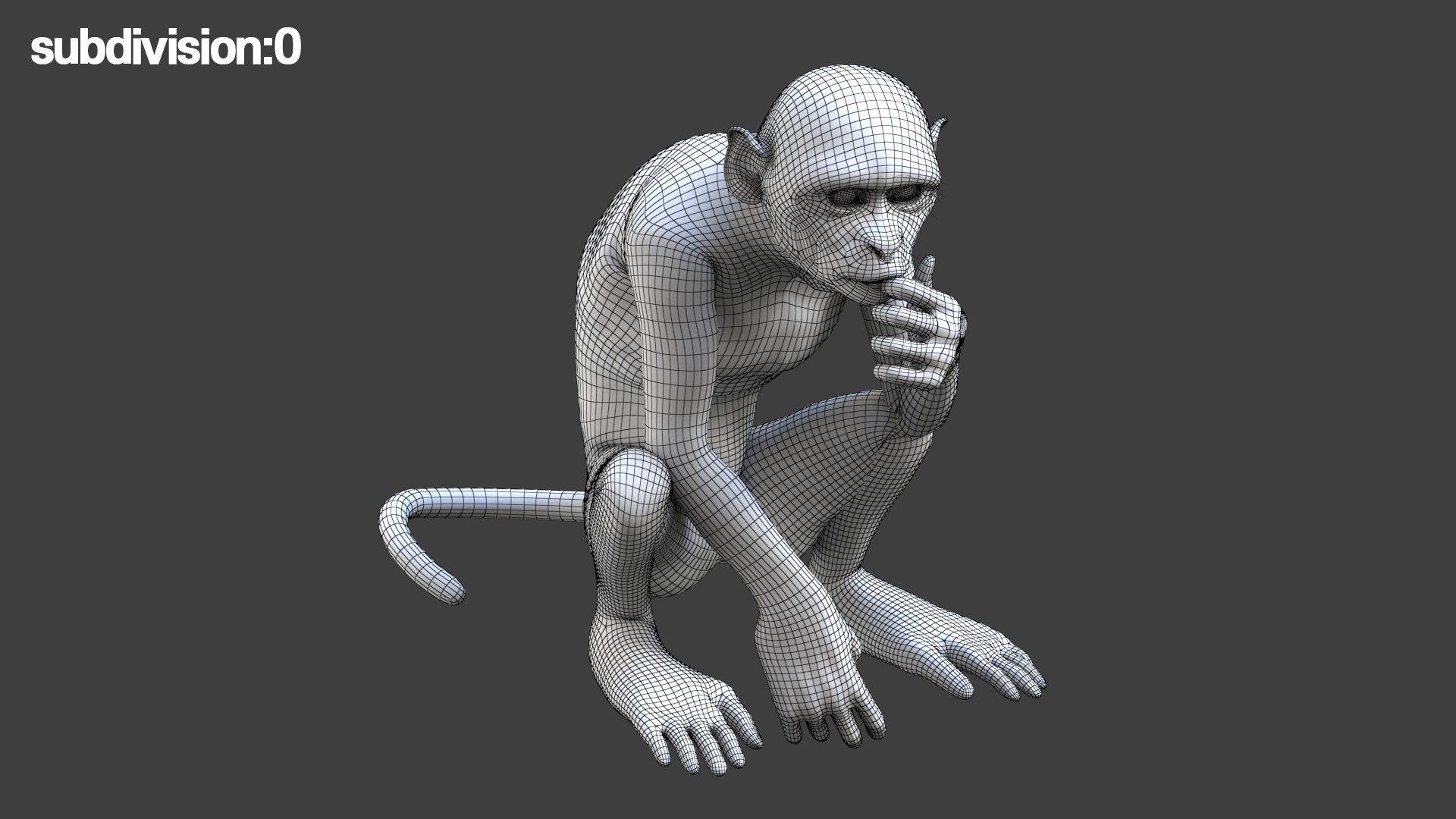 Monkey rigged model - TurboSquid 1493219