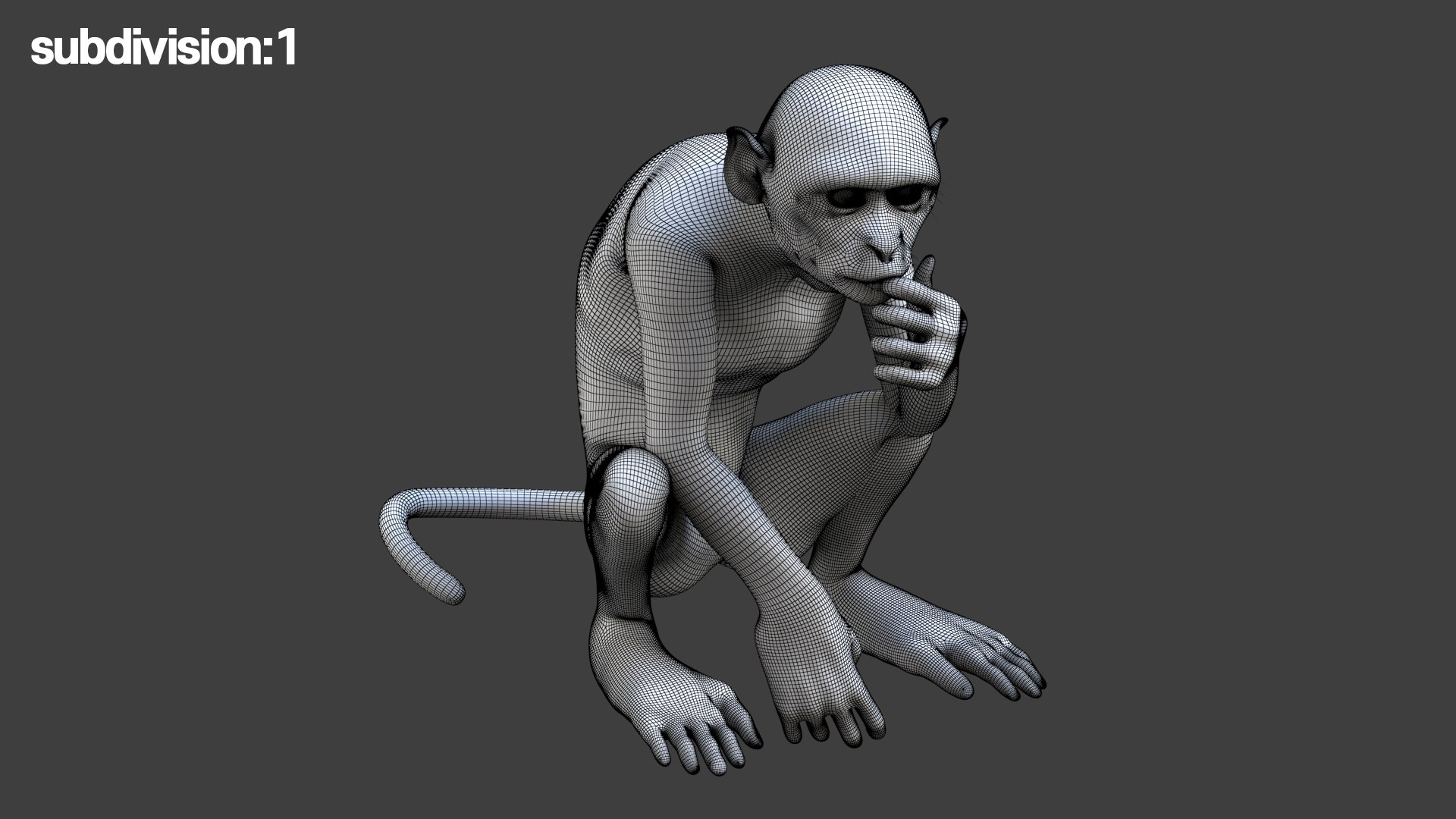 Monkey rigged model - TurboSquid 1493219