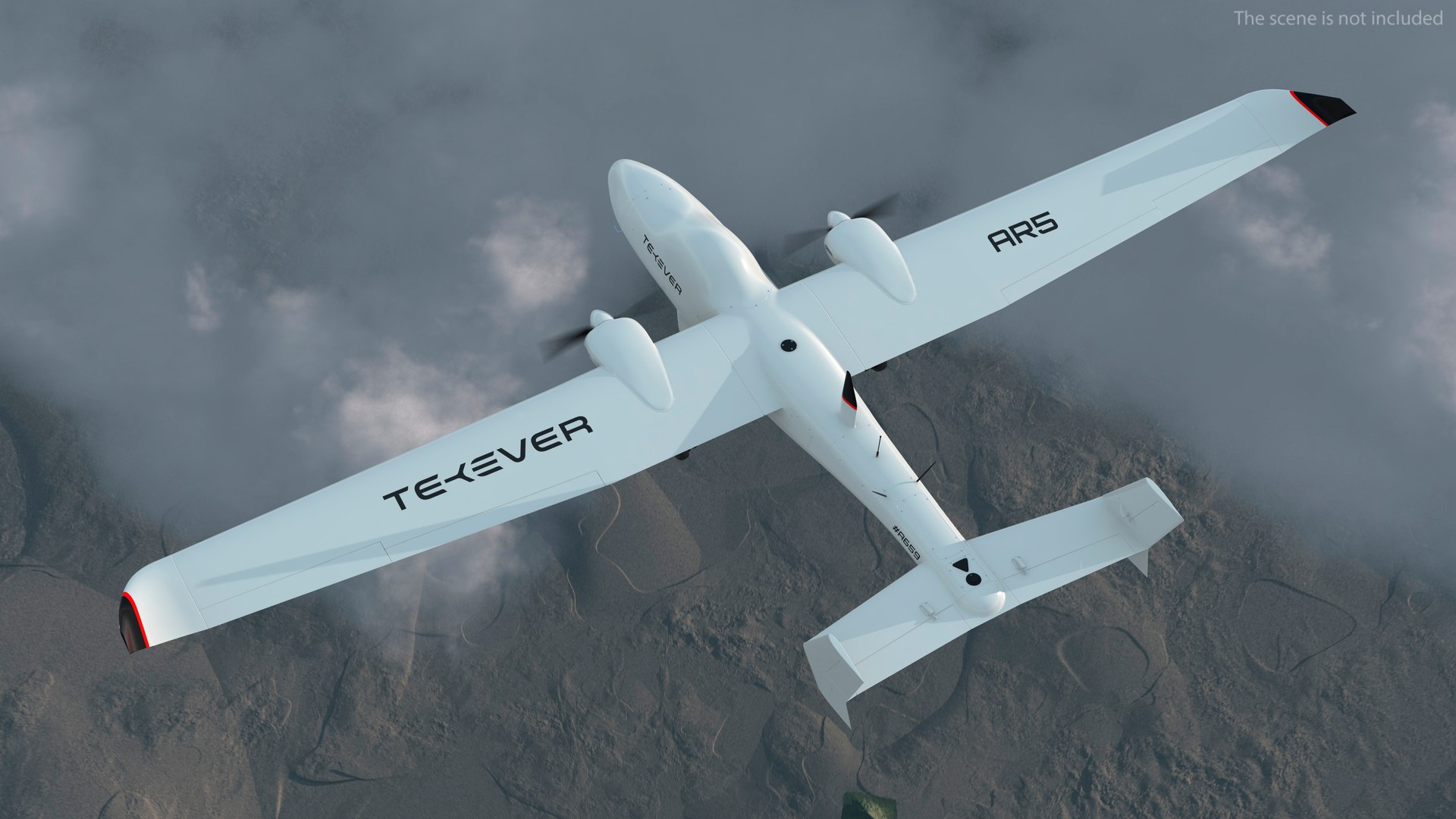 Tekever AR5 UAS Rigged For Maya 3D - TurboSquid 2154530