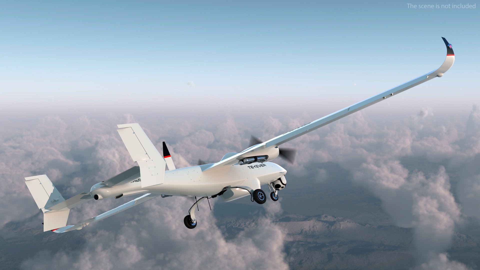 Tekever AR5 UAS Rigged For Maya 3D - TurboSquid 2154530