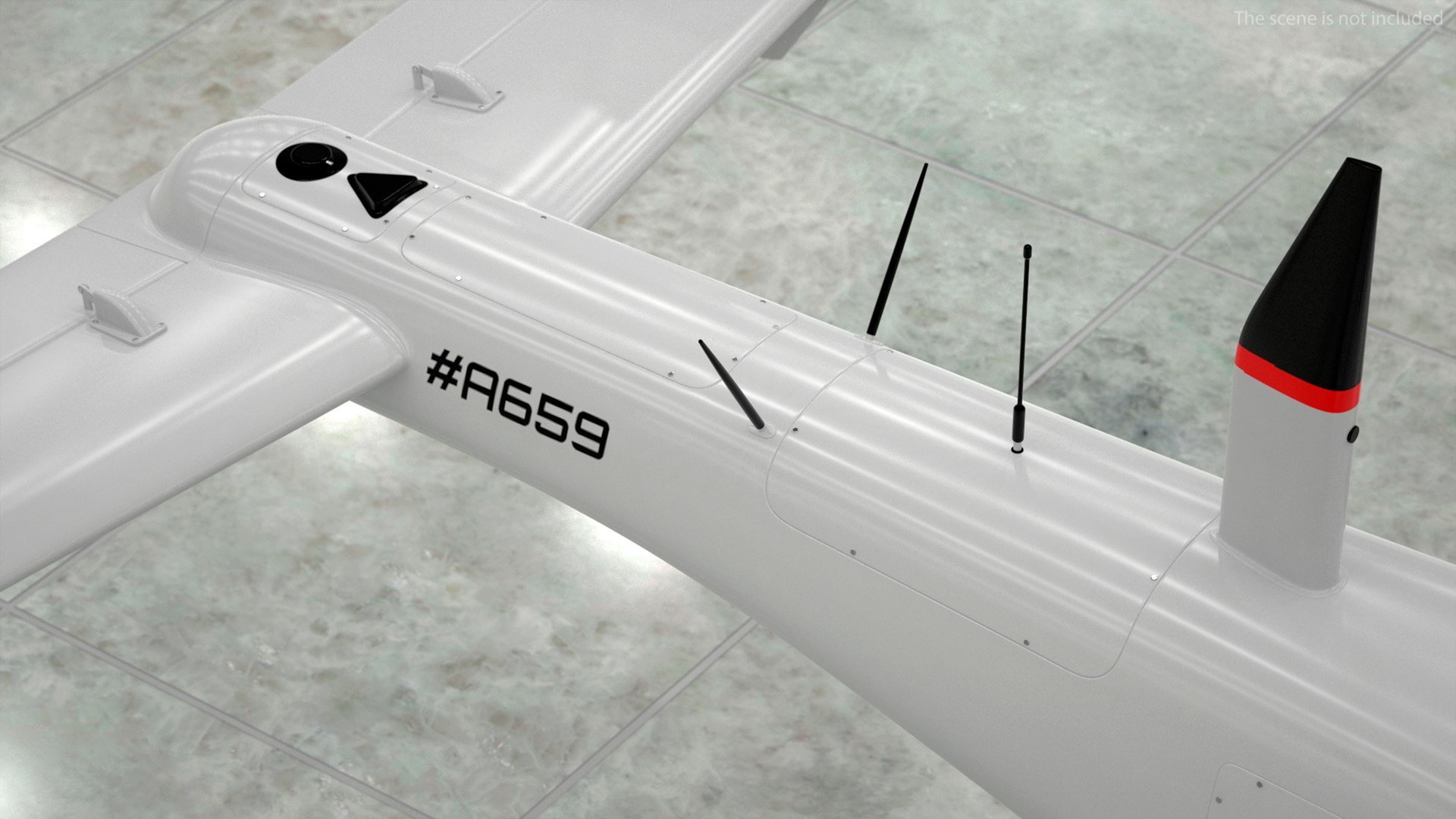 Tekever AR5 UAS Rigged for Maya 3D - TurboSquid 2154530