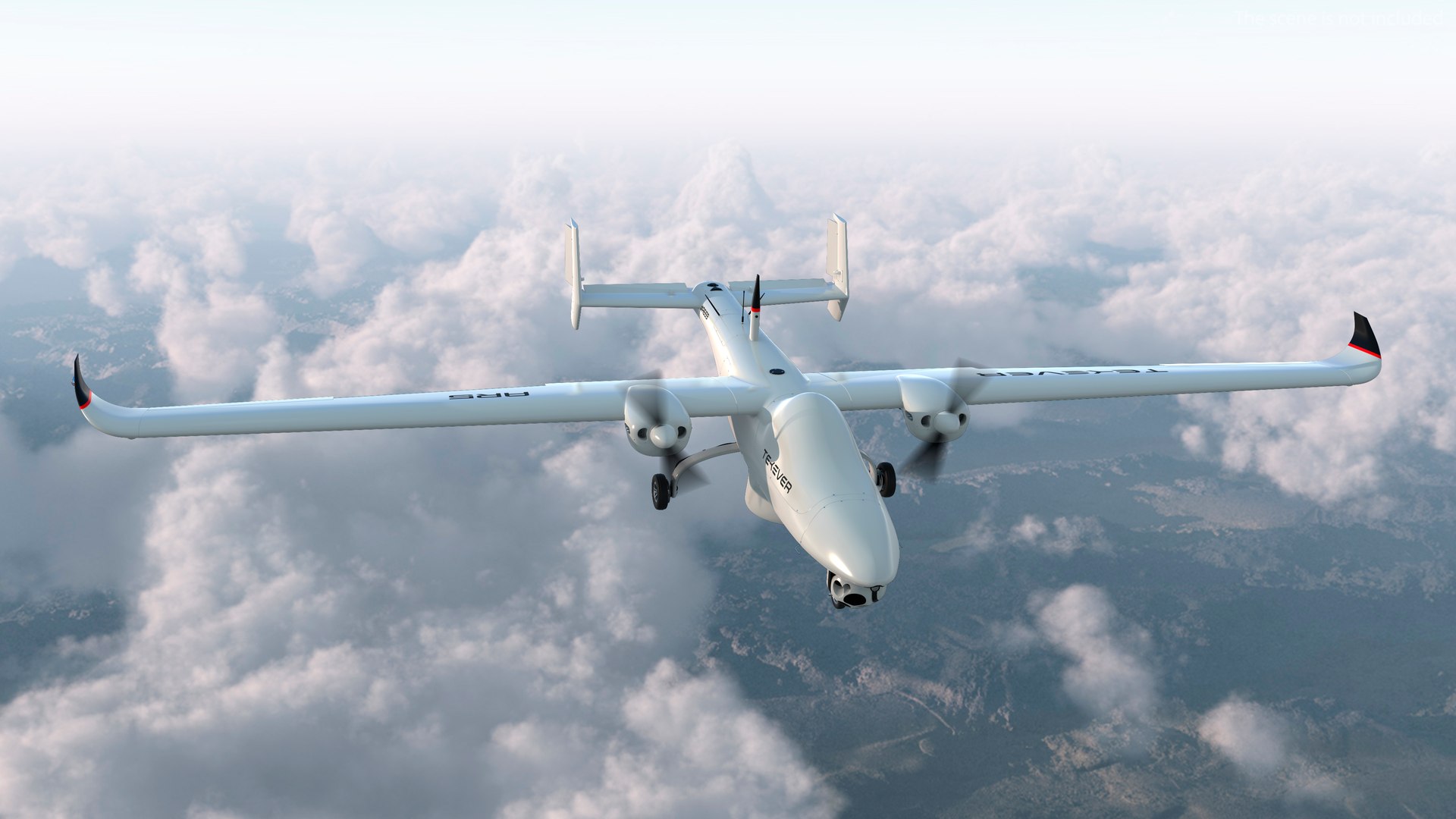 Tekever AR5 UAS Rigged For Maya 3D - TurboSquid 2154530