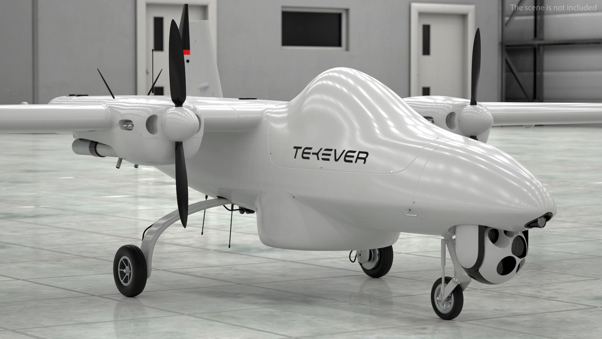 Tekever AR5 UAS Rigged for Maya 3D - TurboSquid 2154530