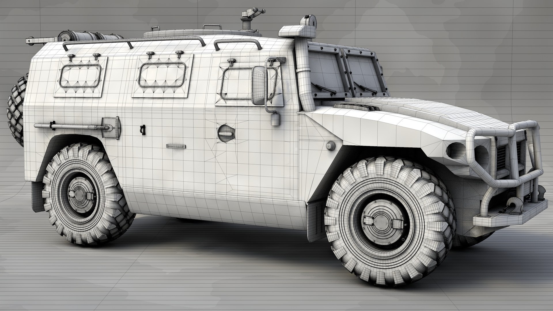 3D Model Russian Vehicle Gaz Tigr - TurboSquid 1535791