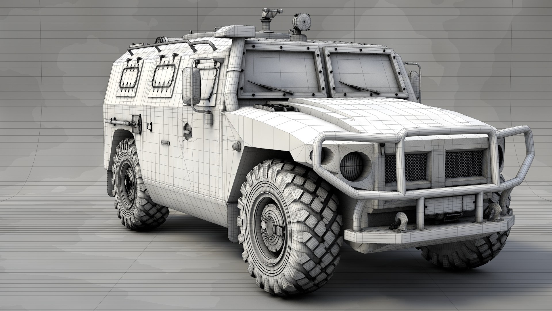 3D Model Russian Vehicle Gaz Tigr - TurboSquid 1535791