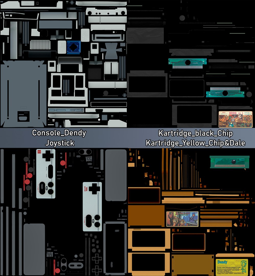 3D Dendy Nintendo Entertainment - TurboSquid 1615866