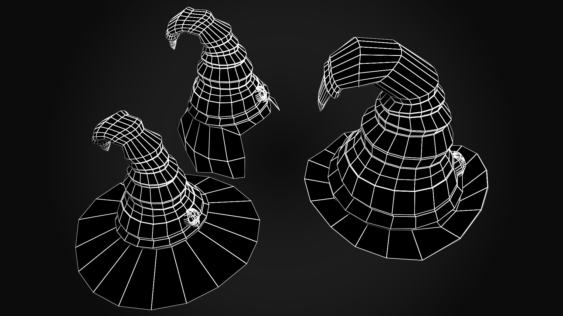 Witch Hats 3D Model - TurboSquid 1496479
