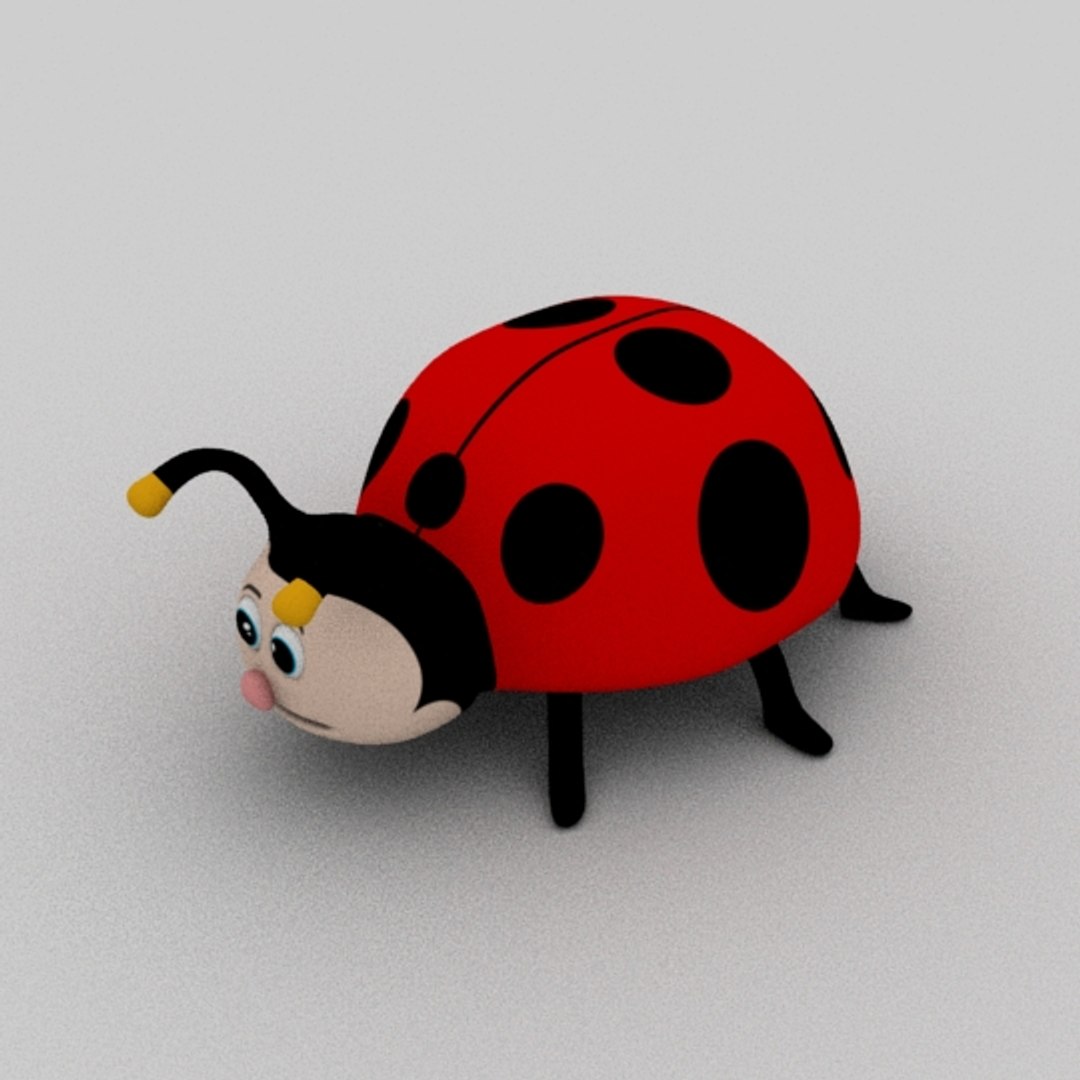 Ladybird Cartoon Animation 3D Model - TurboSquid 1324097