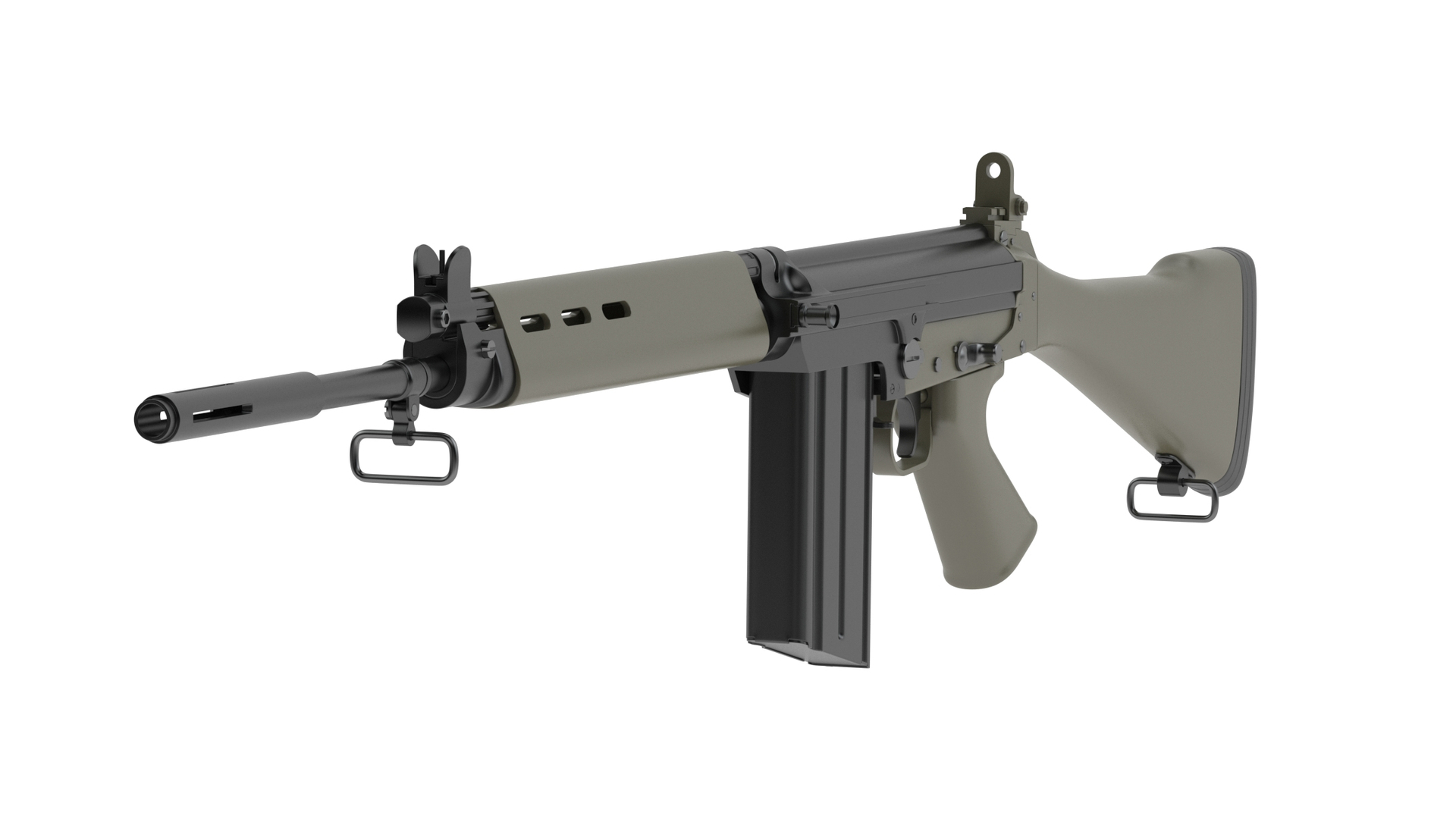 FN FAL 3D - TurboSquid 1760517