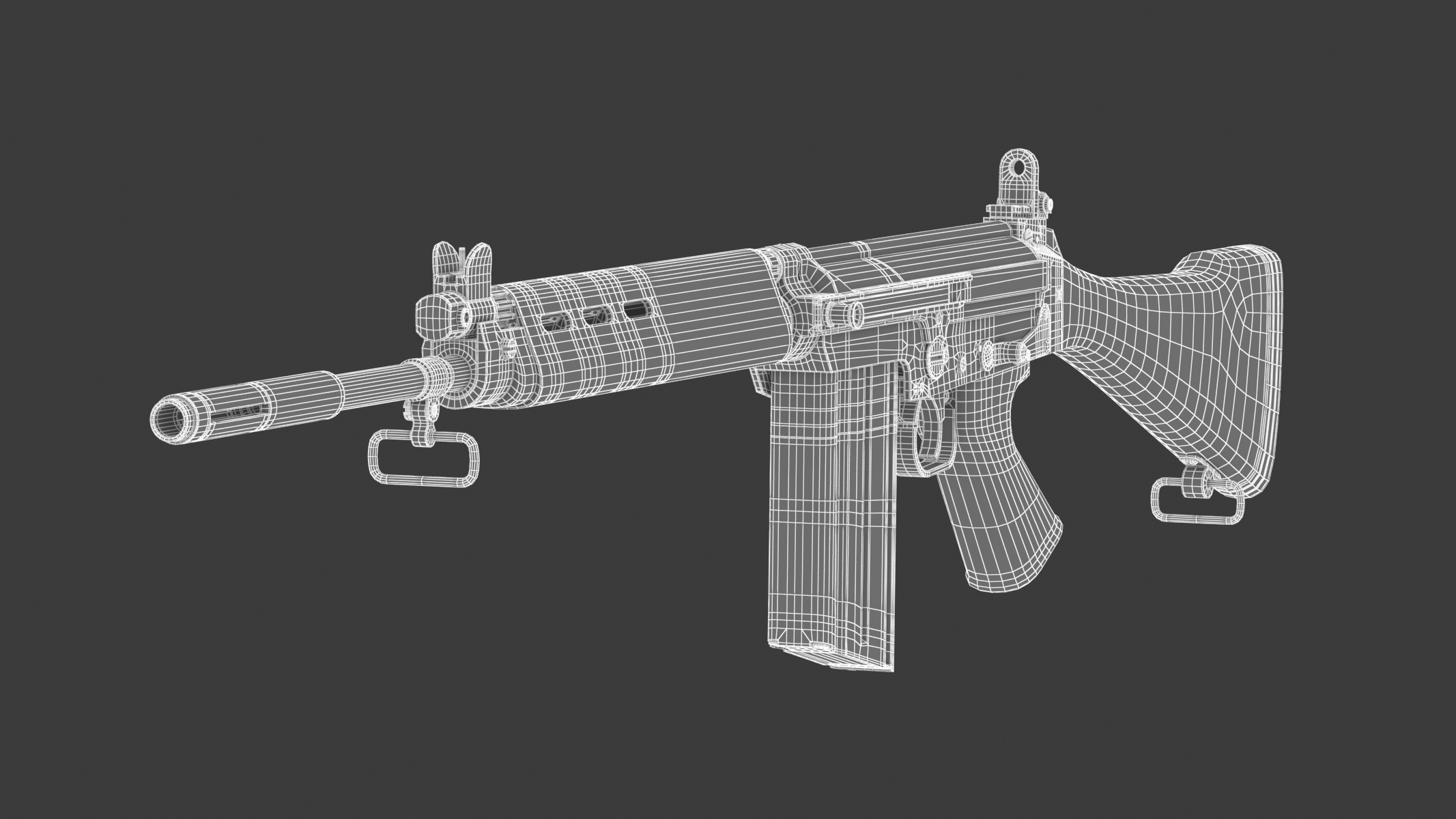 FN FAL 3D - TurboSquid 1760517