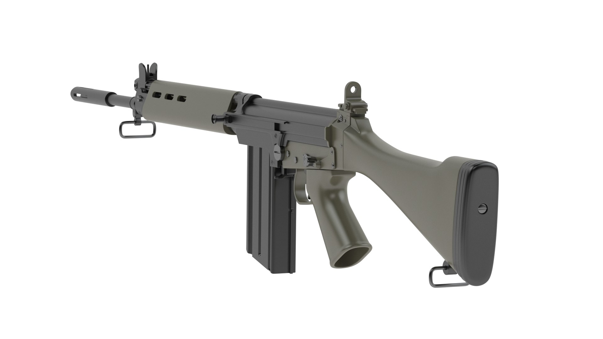 FN FAL 3D - TurboSquid 1760517