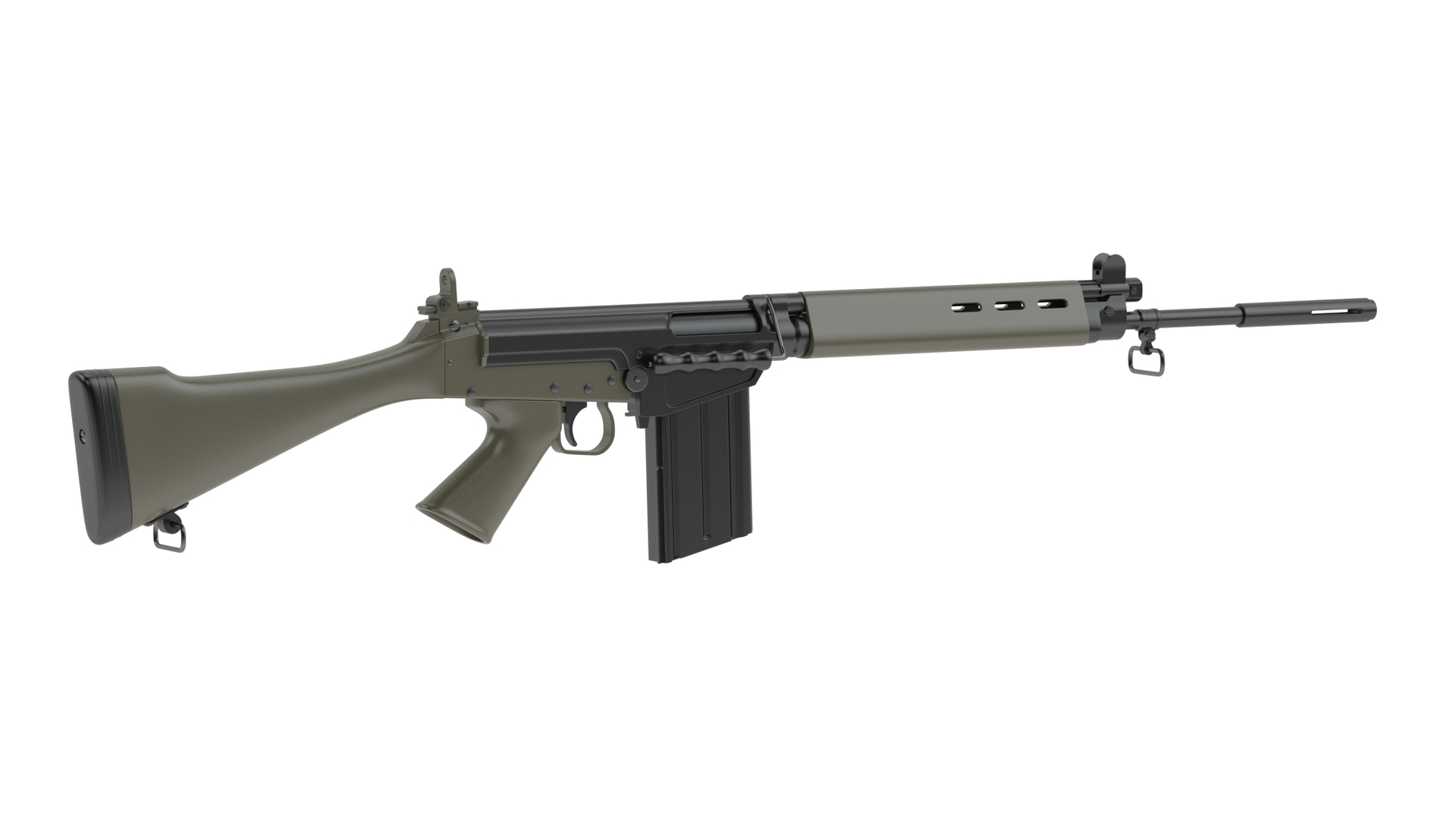 FN FAL 3D - TurboSquid 1760517