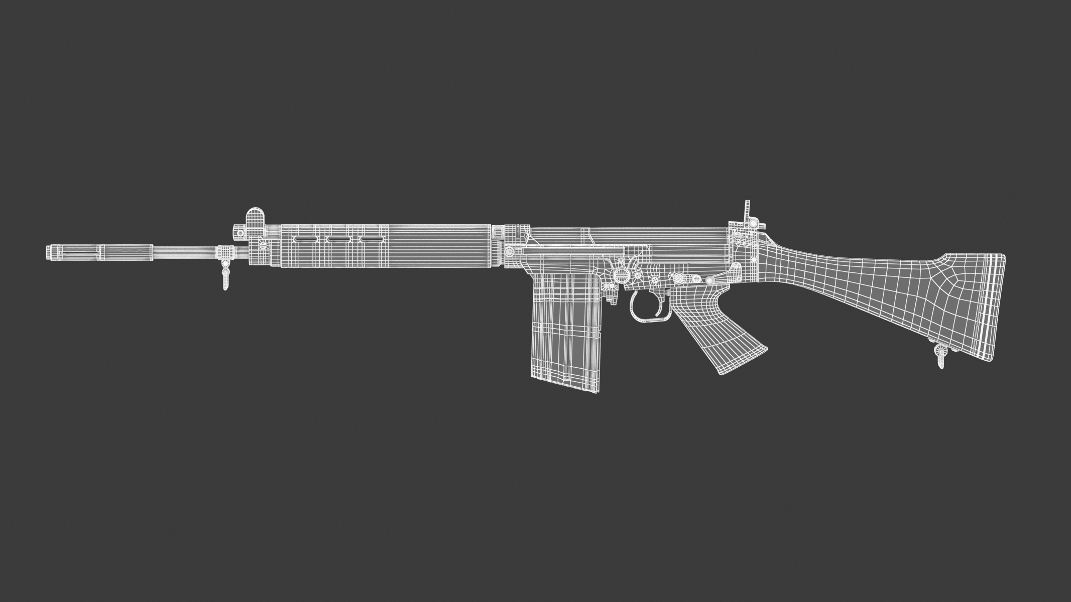FN FAL 3D - TurboSquid 1760517