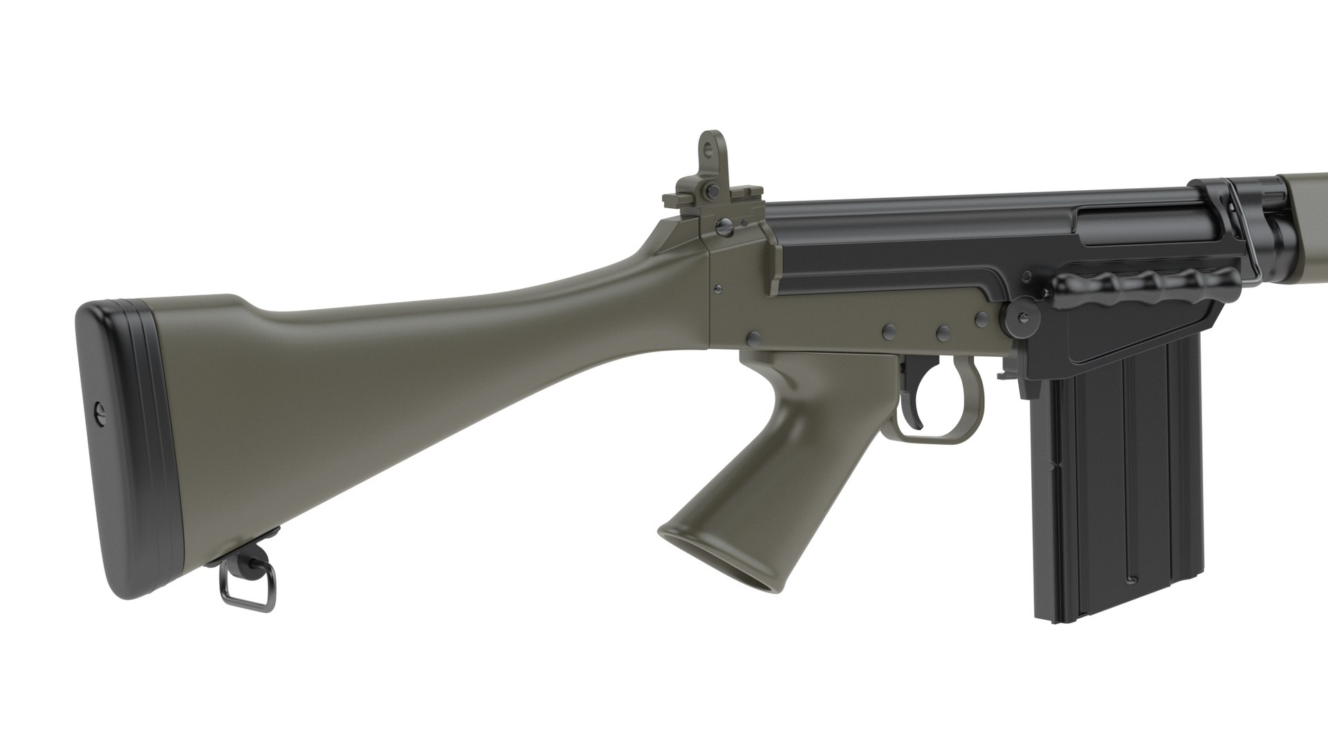 FN FAL 3D - TurboSquid 1760517