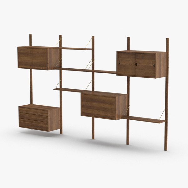 3D modern-shelving-system - TurboSquid 1262303