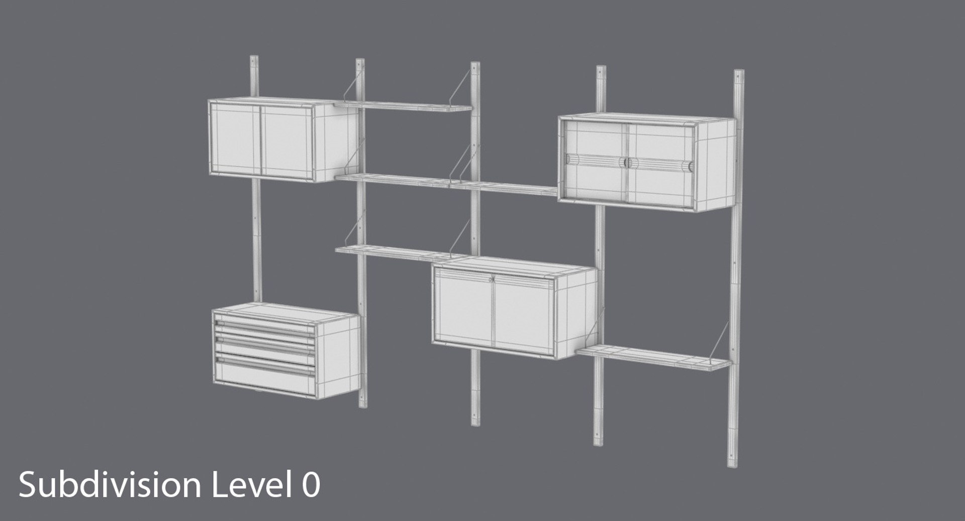 3D Modern-shelving-system - TurboSquid 1262303
