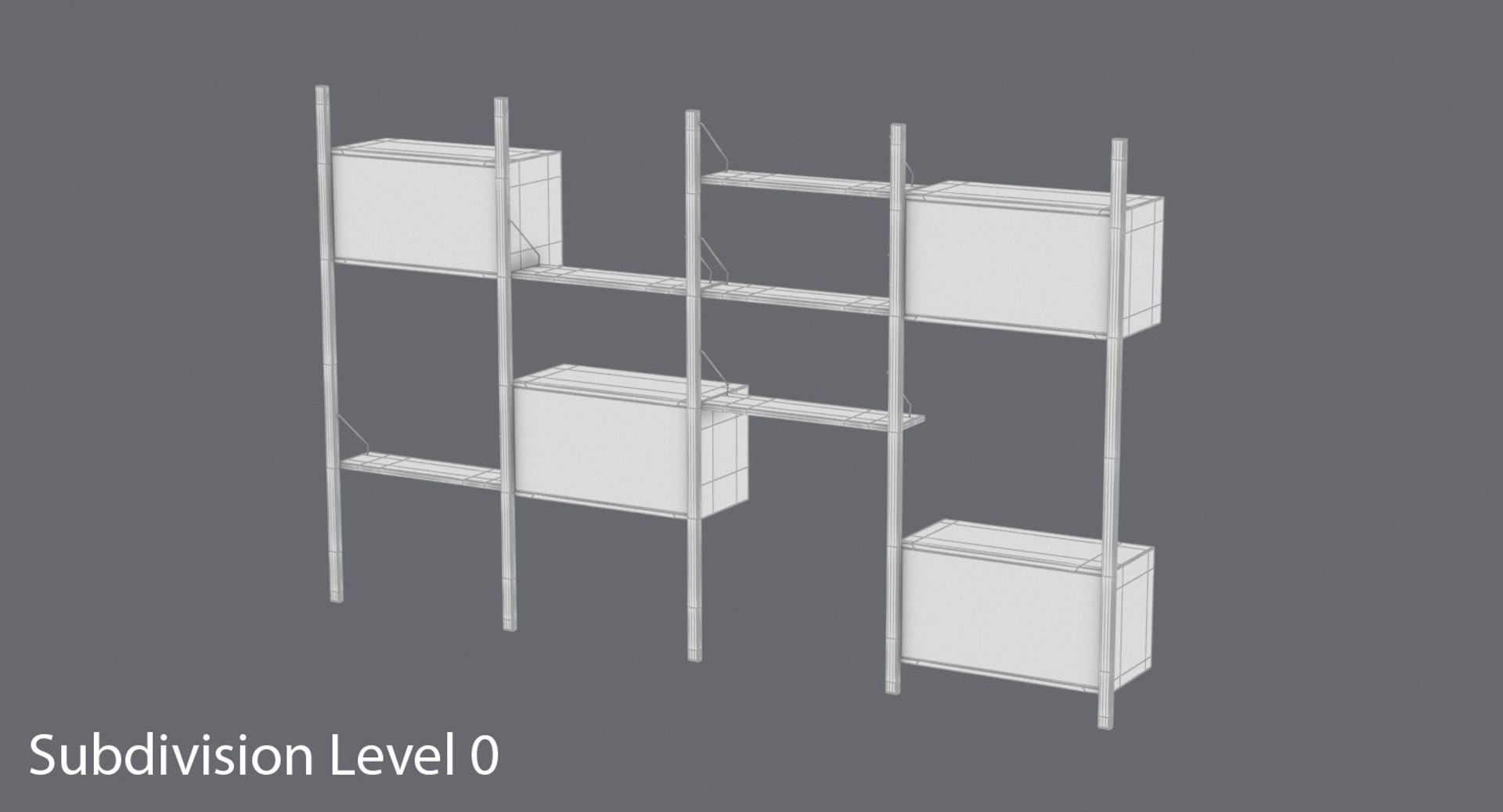 3D Modern-shelving-system - TurboSquid 1262303