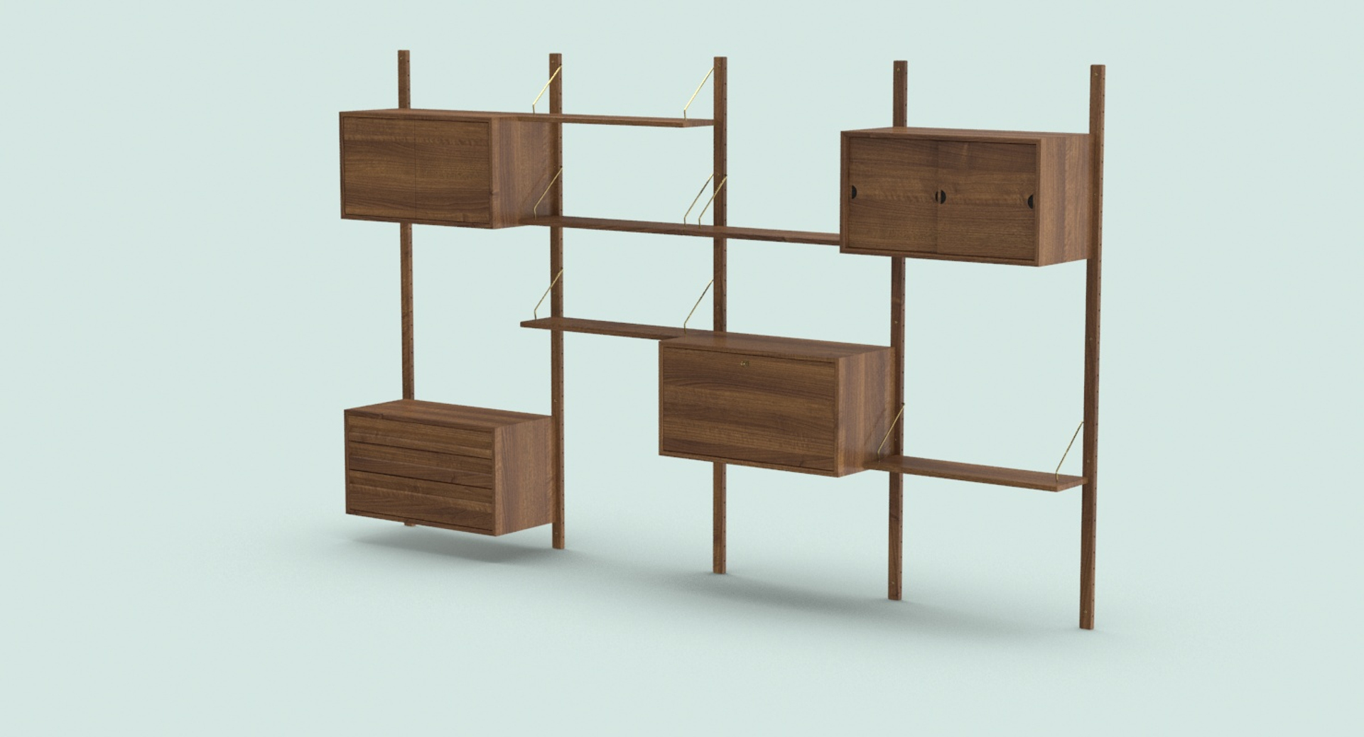 3D Modern-shelving-system - TurboSquid 1262303