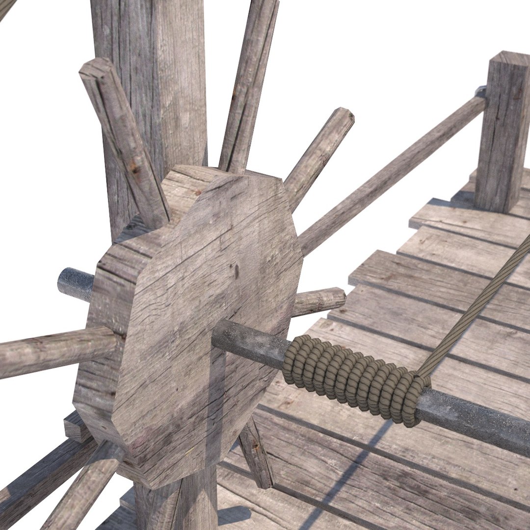 Wooden Scaffolding 3ds