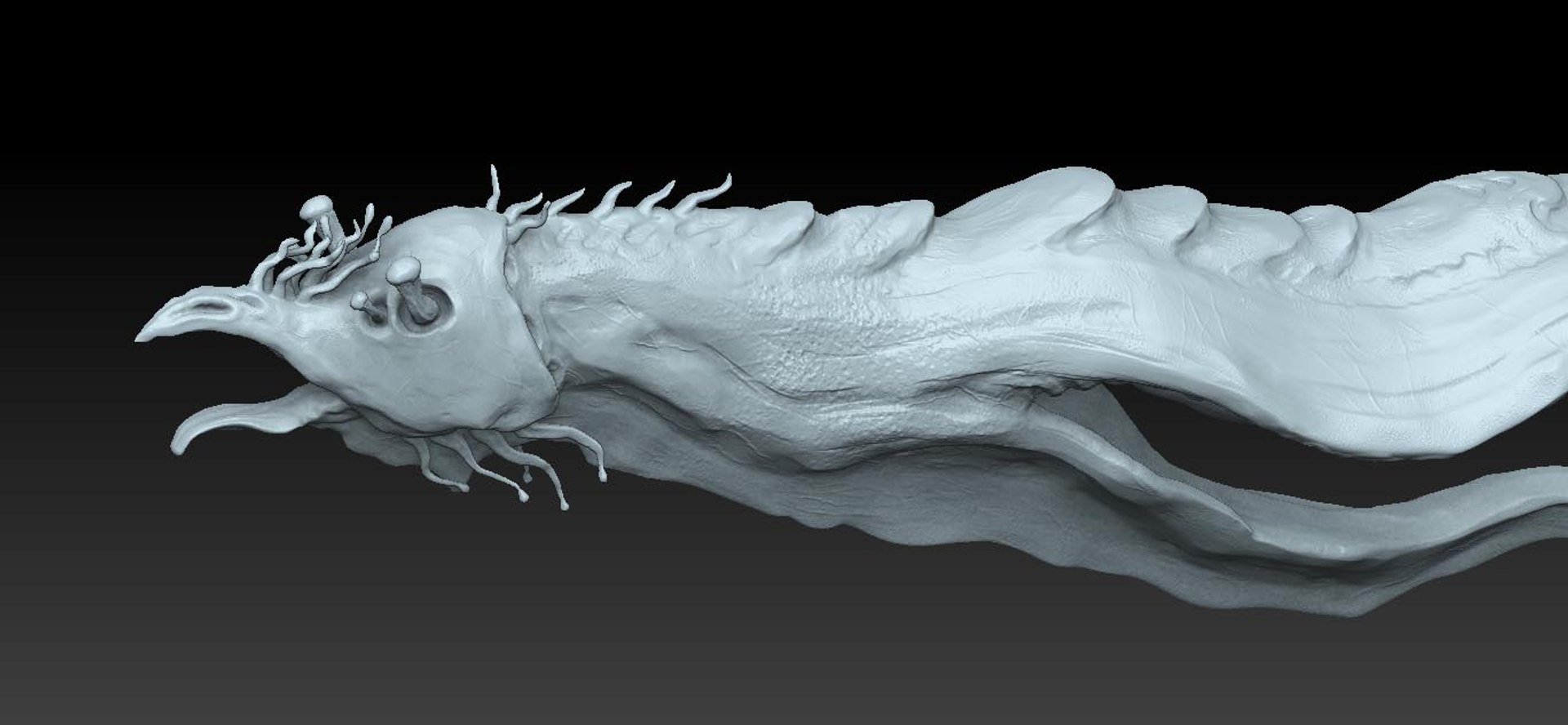 3d model aquatic alien