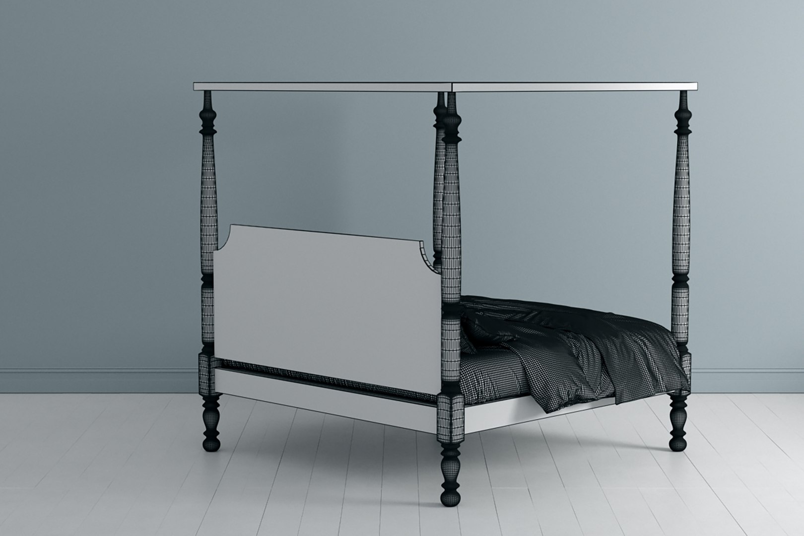 3D model bed traditional - TurboSquid 1677200
