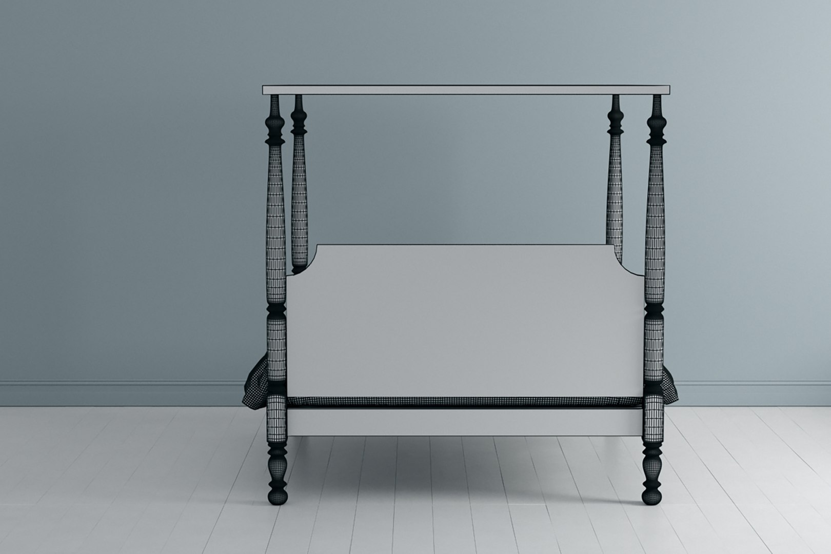 3D model bed traditional - TurboSquid 1677200