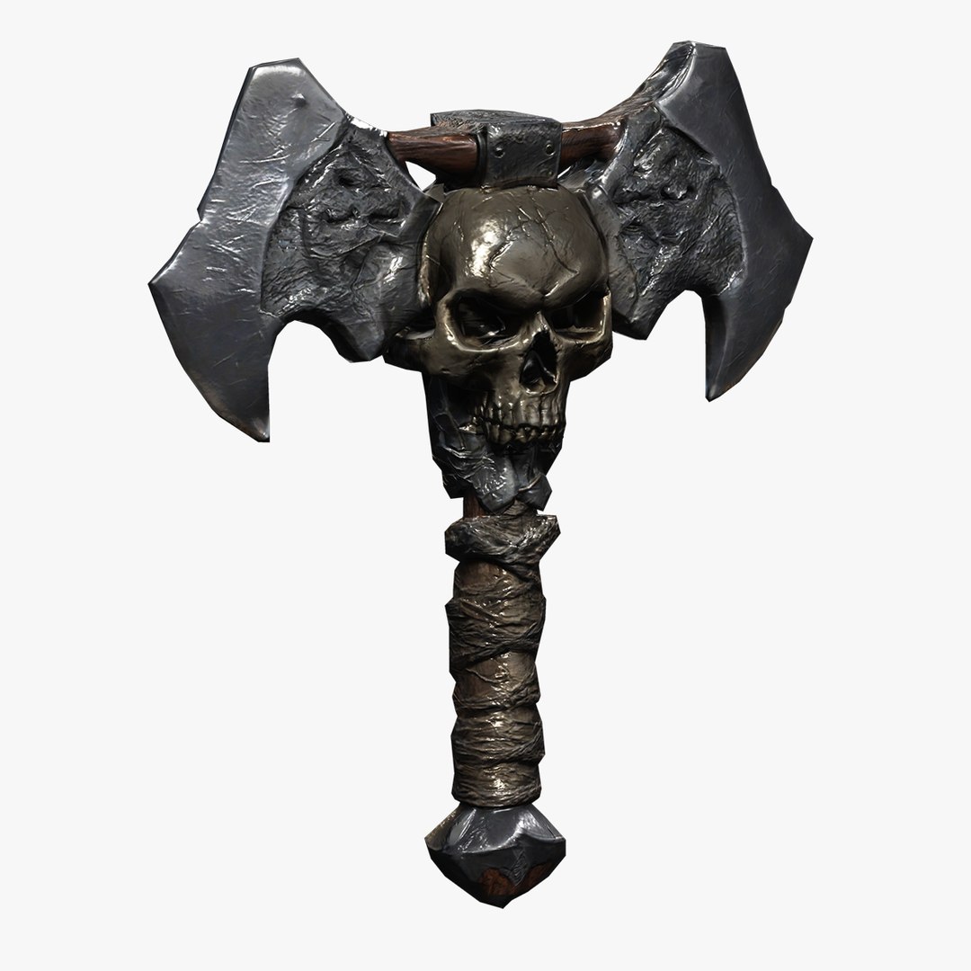 9 Fantasy Skull Weapons 3D Model - TurboSquid 2351438