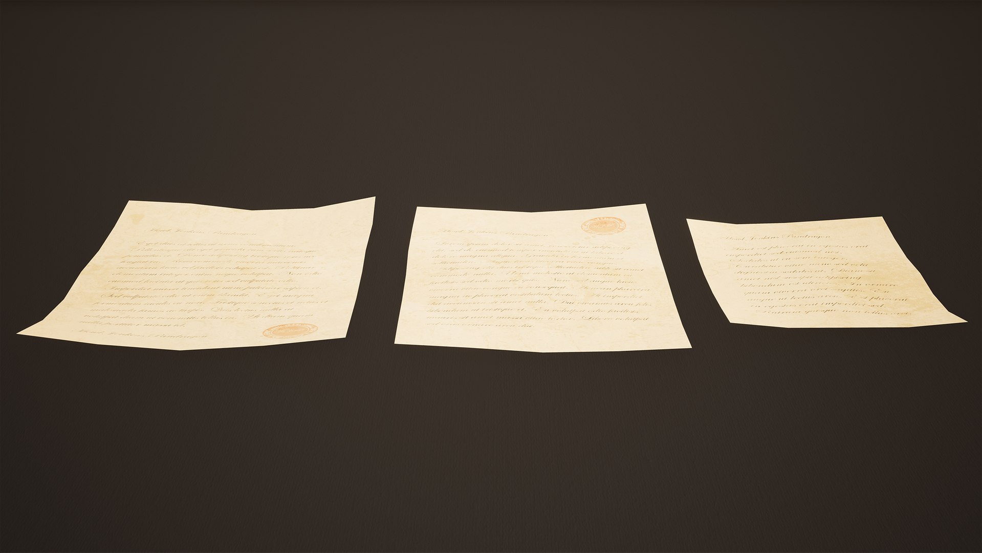 Letter Paper Message 3D Model - TurboSquid 1686321