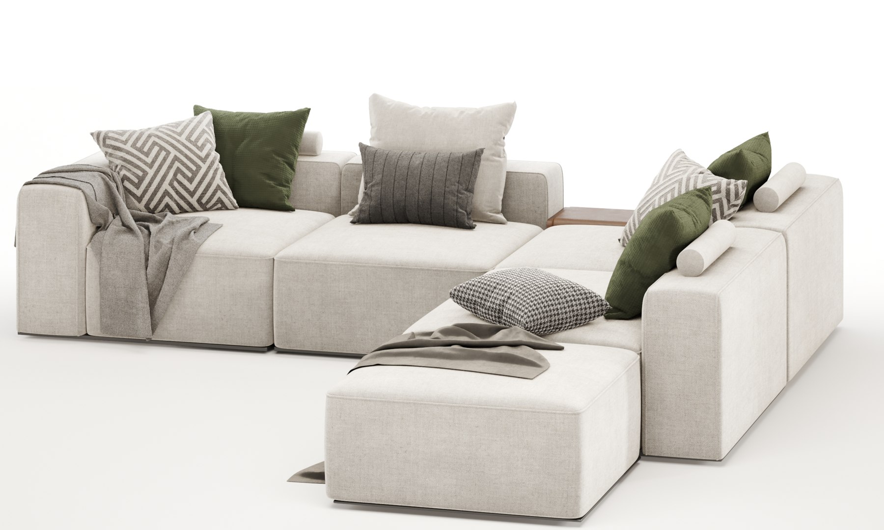 3D Westside Corner Modular Sofa By Poliform Model - TurboSquid 2144434