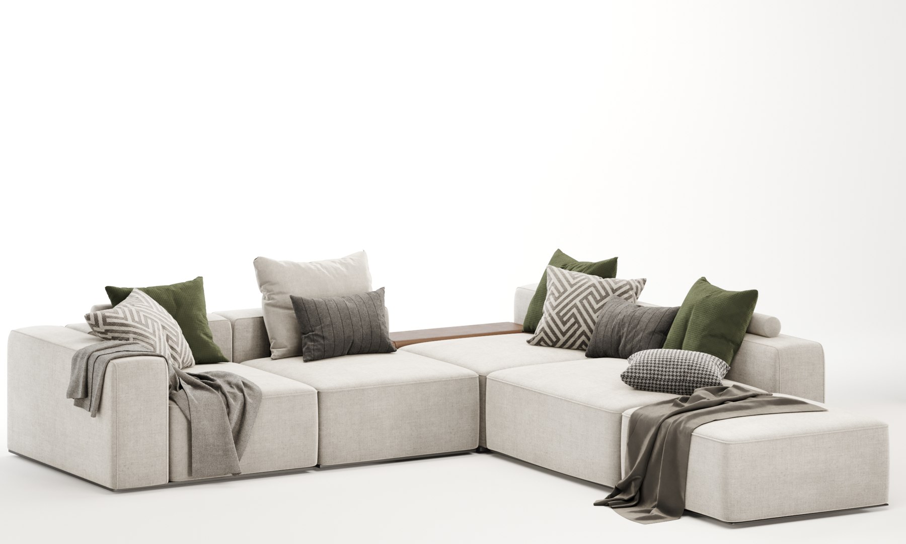 3D Westside Corner Modular Sofa By Poliform Model - TurboSquid 2144434