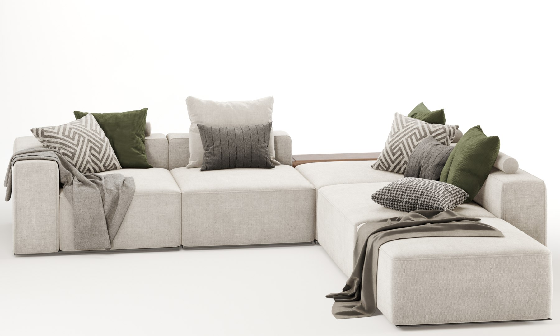 3D Westside Corner Modular Sofa By Poliform Model - TurboSquid 2144434