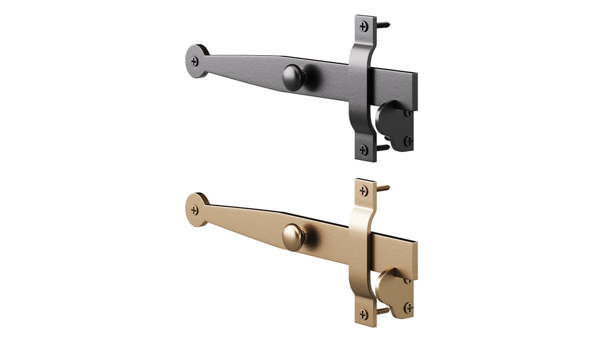 Cast Iron Gate Latch Bar Catch 3D Model - TurboSquid 2346943