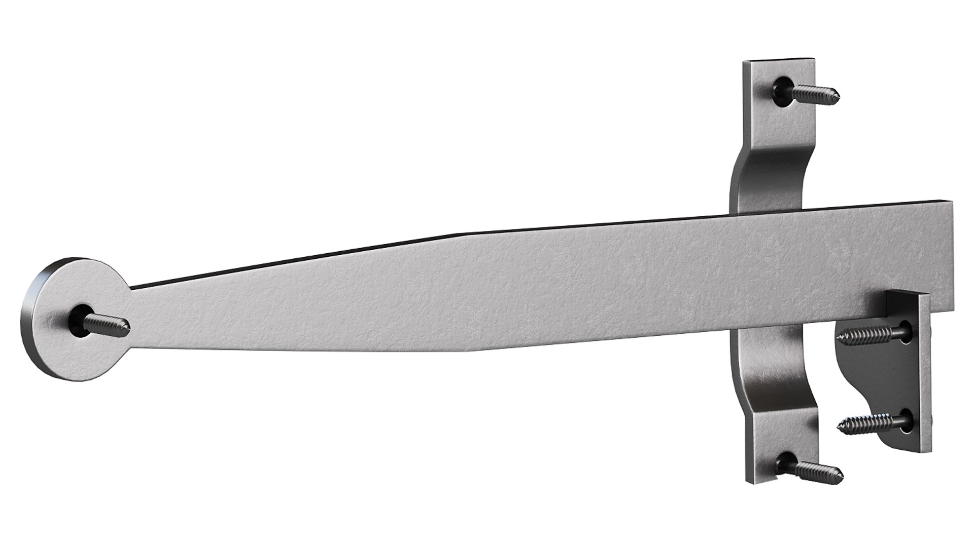 Cast Iron Gate Latch Bar Catch 3D Model - TurboSquid 2346943