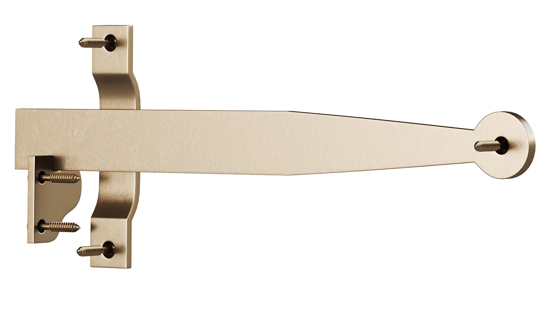 Cast Iron Gate Latch Bar Catch 3D Model - TurboSquid 2346943