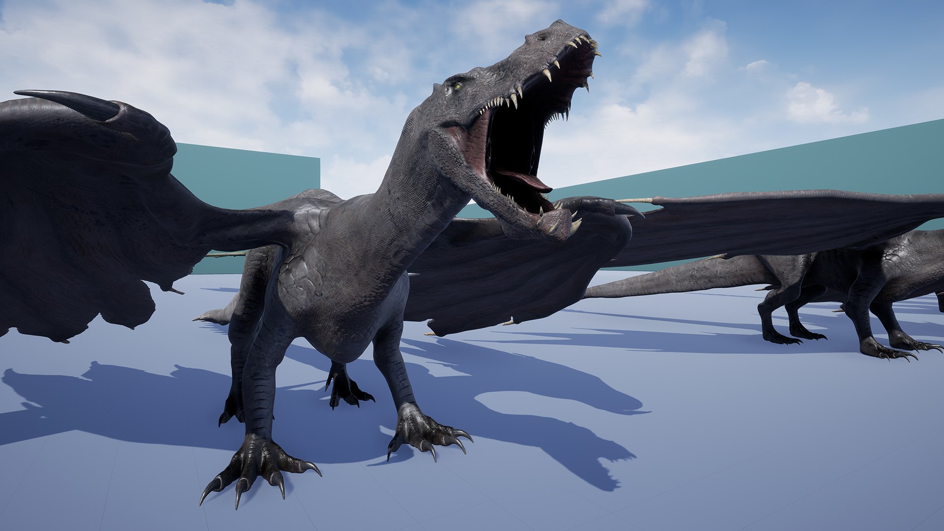 3D Iron Fire Dragon - Unreal Engine Project - TurboSquid 2223755