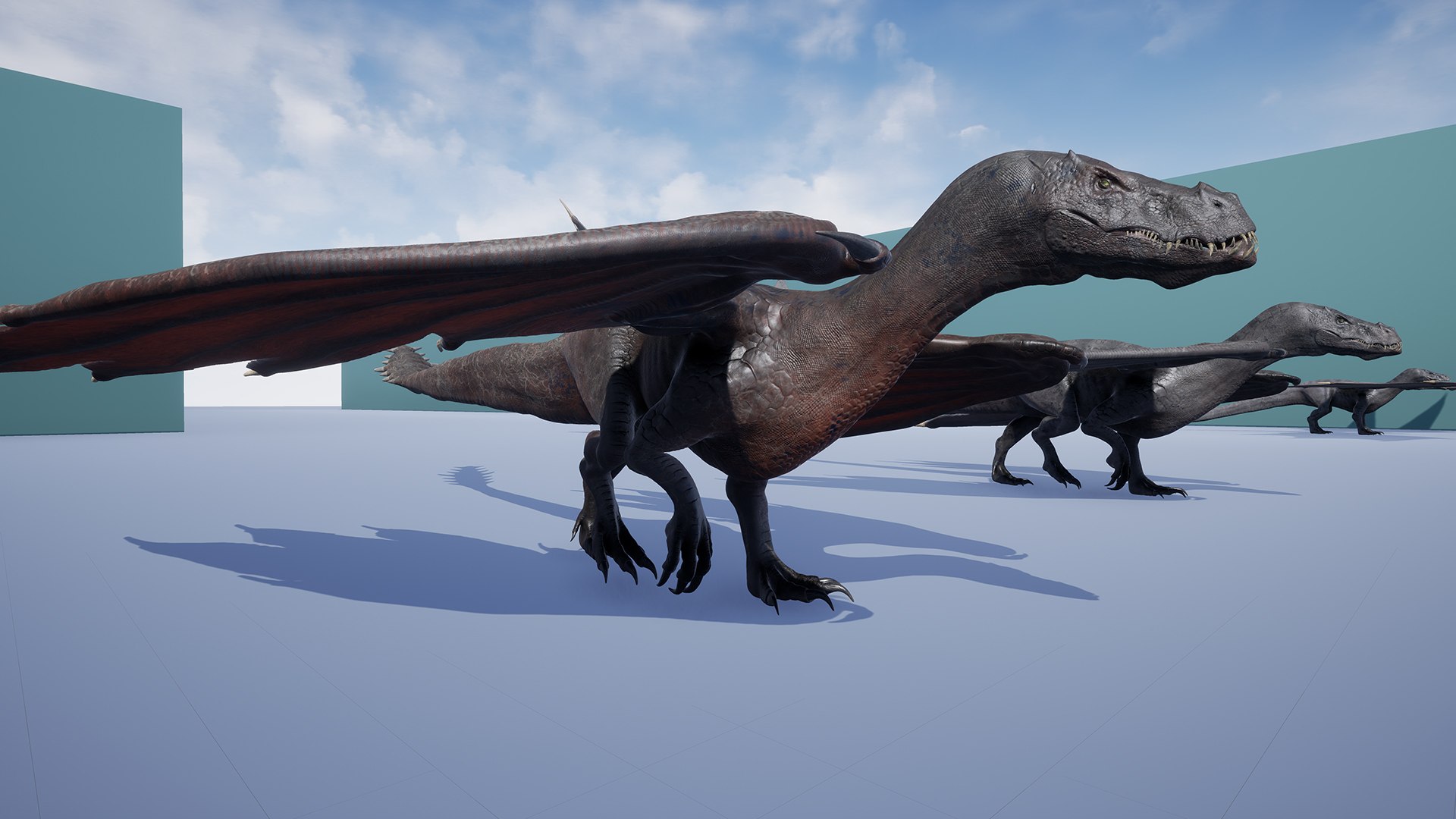 3D Iron Fire Dragon - Unreal Engine Project - TurboSquid 2223755
