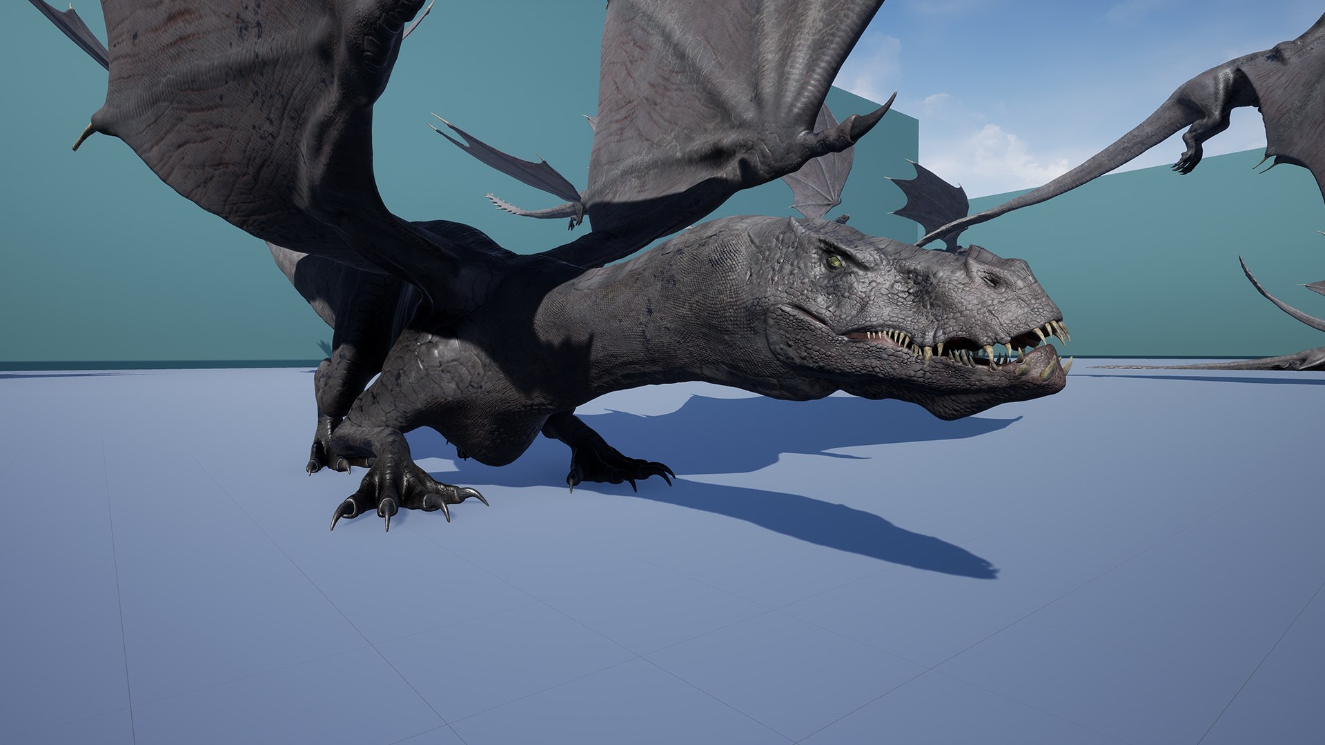 3D Iron Fire Dragon - Unreal Engine Project - TurboSquid 2223755