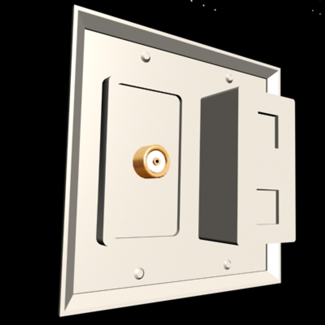 3d Model Plate Rf Stud Cat5